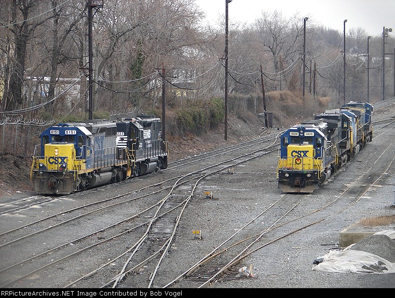 CSX 8151 and 8829